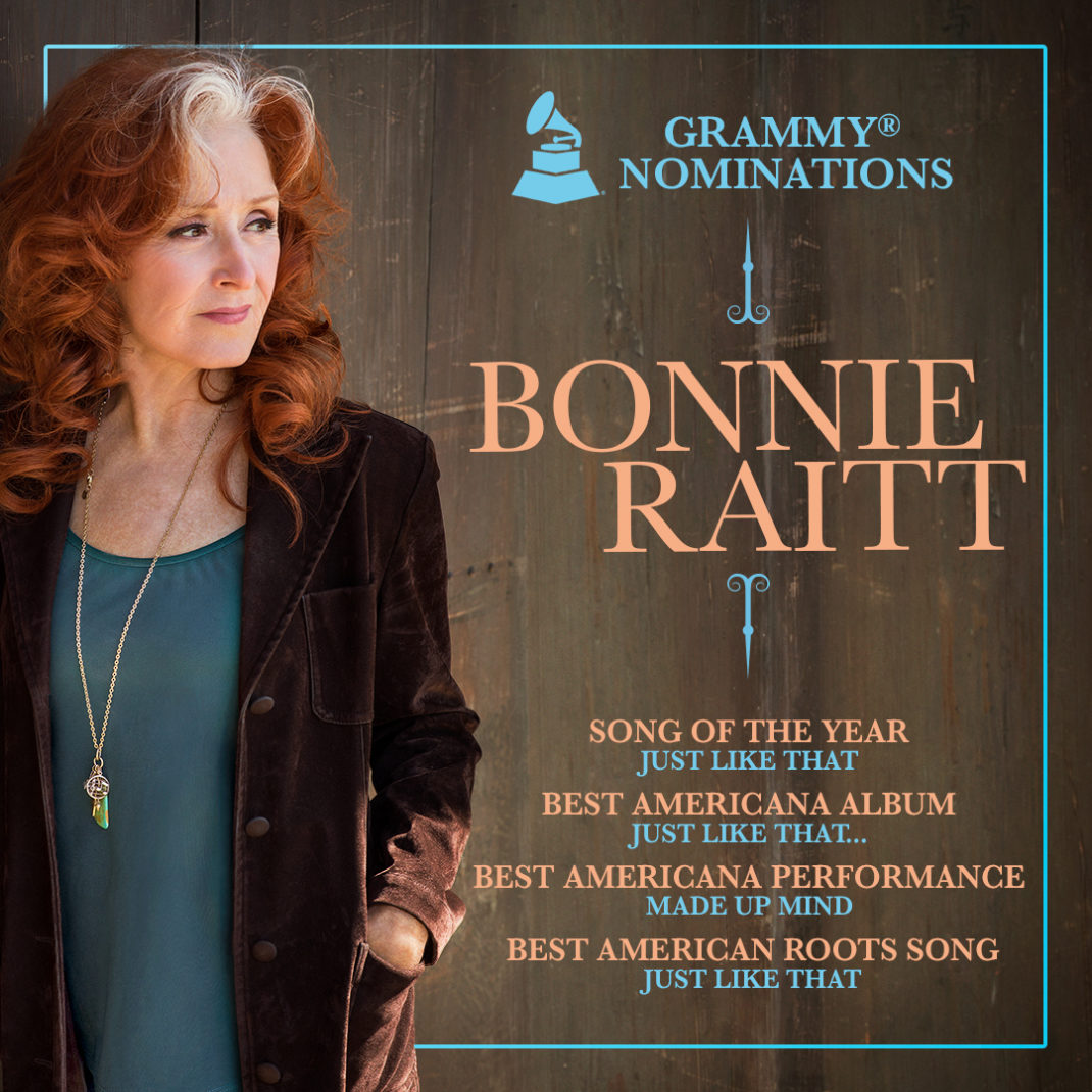‘Just Like That…’ nominated for four GRAMMY® Awards! | BonnieRaitt.com