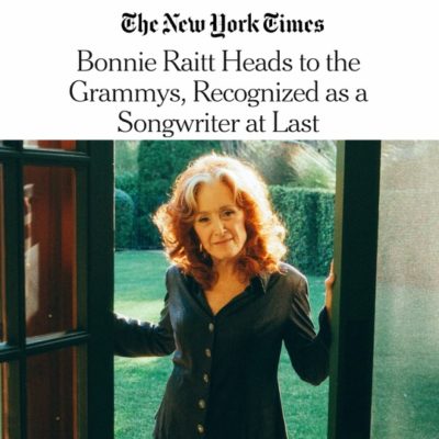 ‘Bonnie Raitt Heads to the Grammys, Recognized as a Songwriter at Last ...
