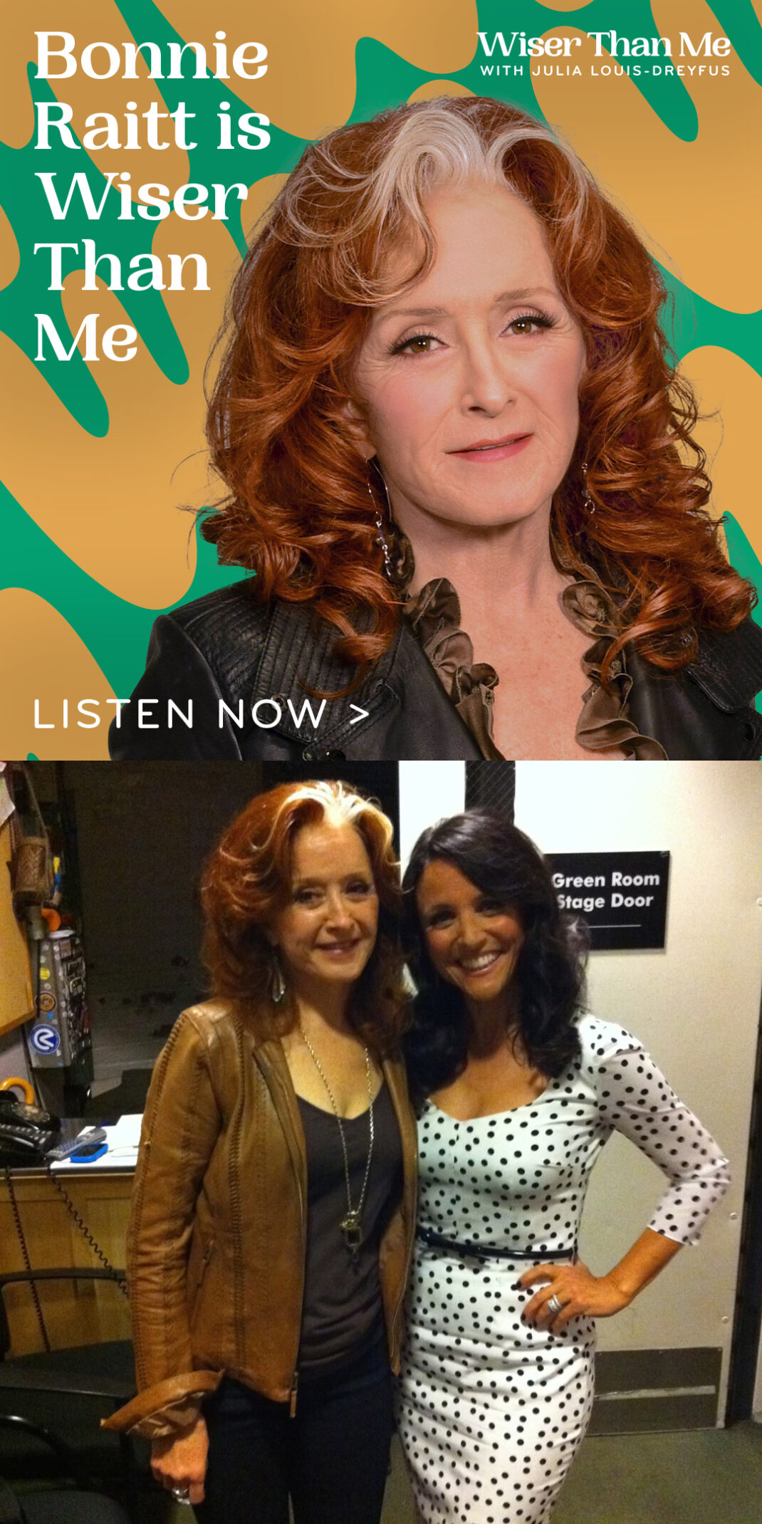 Wiser Than Me podcast interview with Julia Louis-Dreyfus! | BonnieRaitt.com
